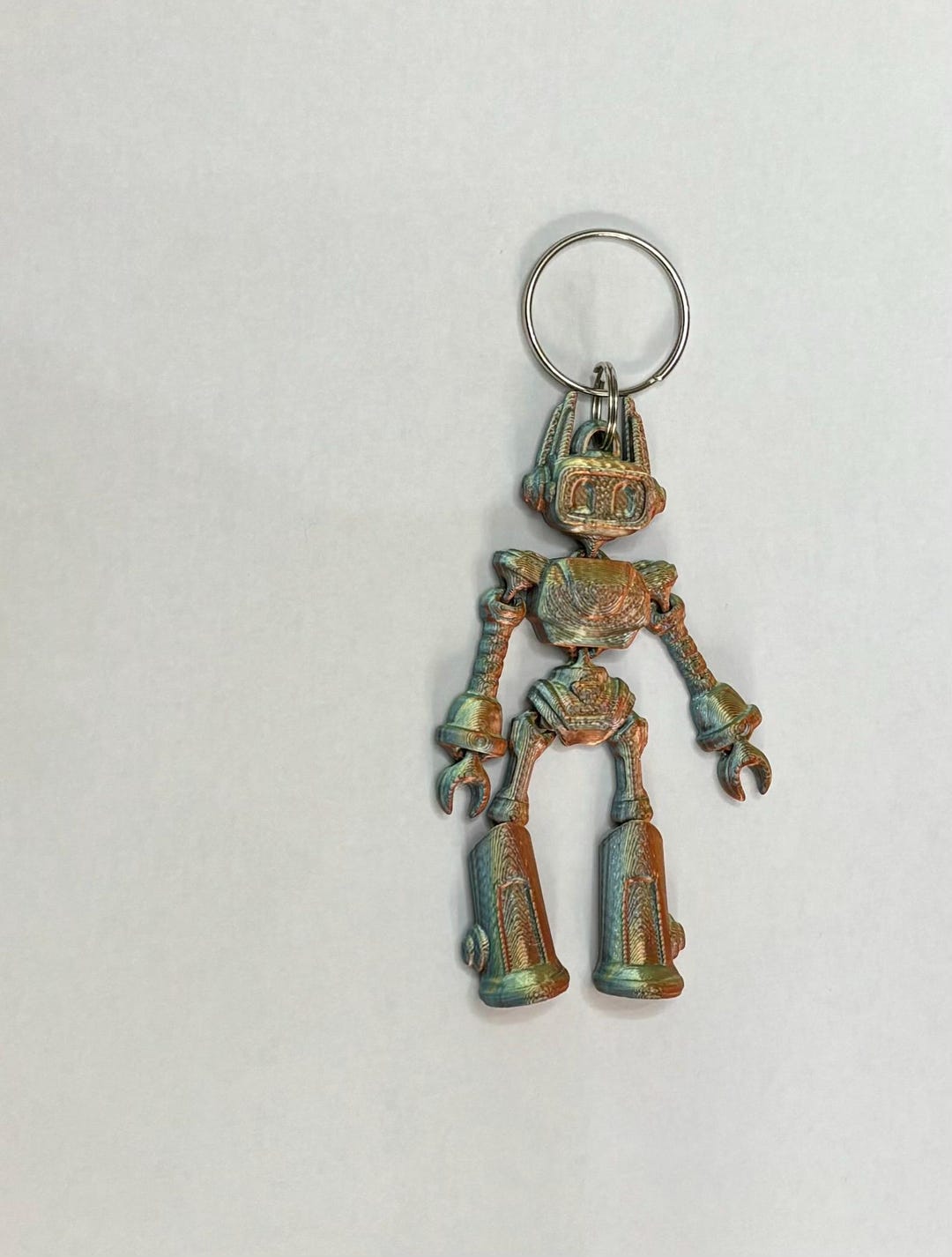 Colourful Robot 3d-printed Keyring, Keychain, Keyring, 3d-printed ...