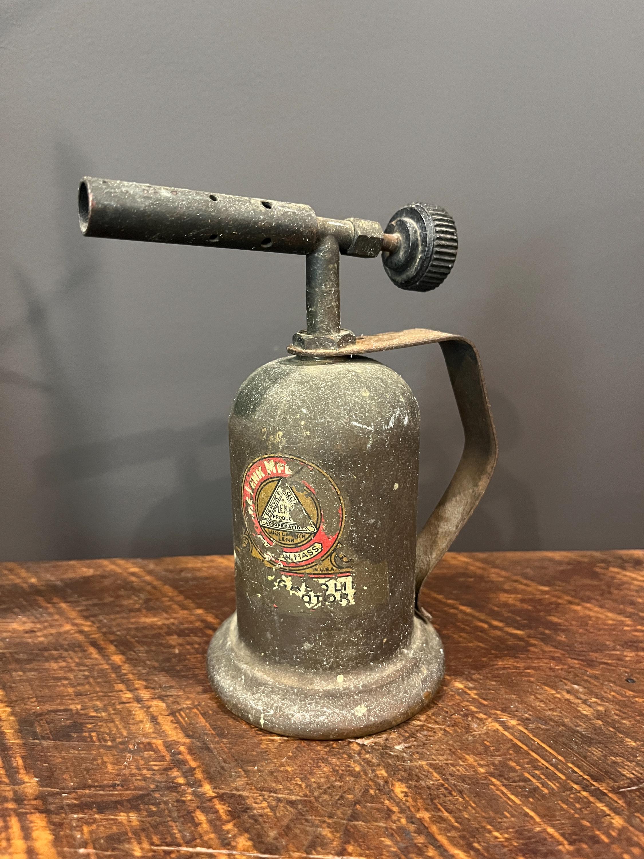 Gasoline Blow Torch Made in USA by Lenk Mfg Co Boston Mass. - Etsy