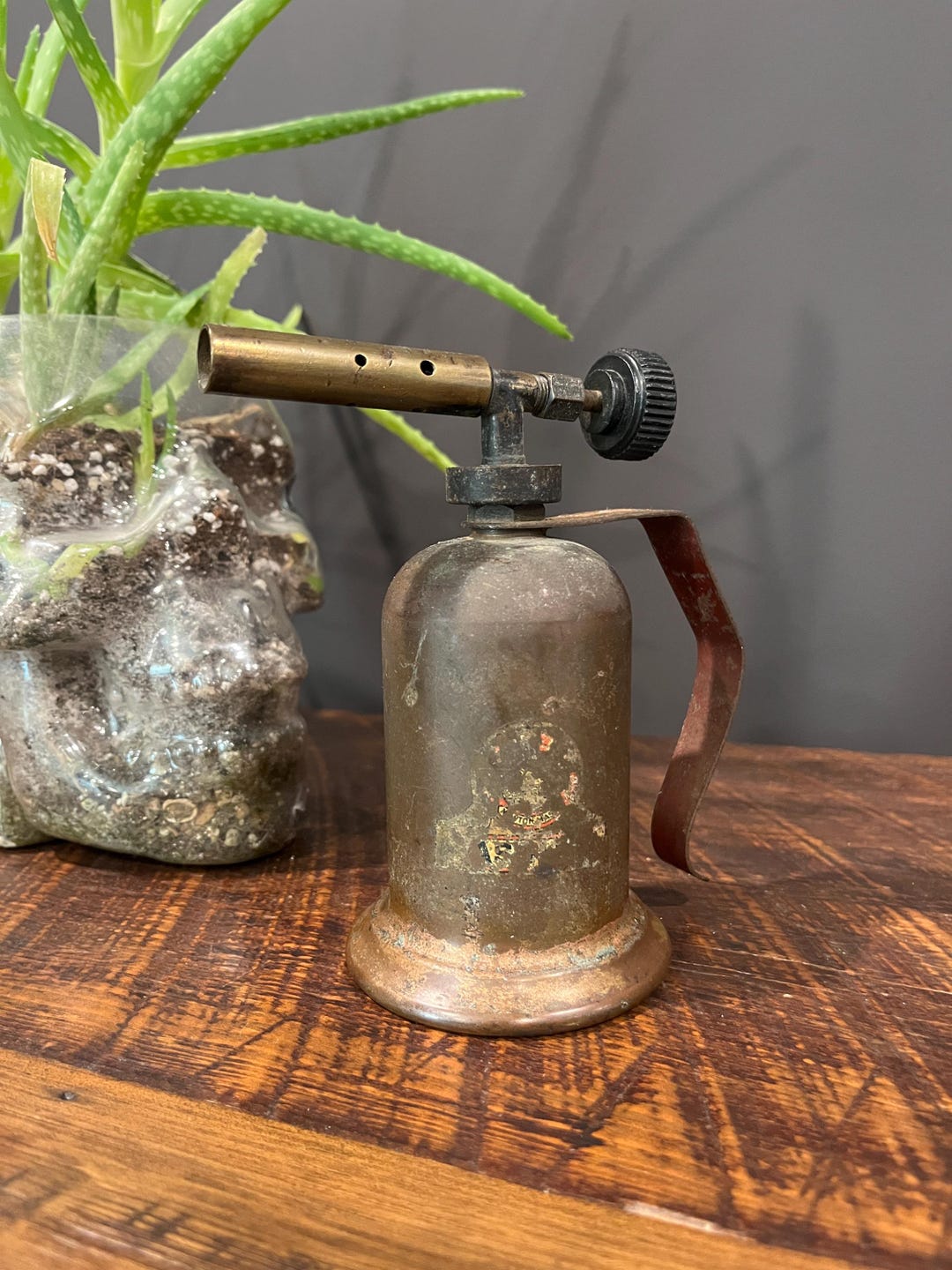 Handheld Brass Blowtorch Made by Lenk Manufacturing Co W/ Red Handle - Etsy