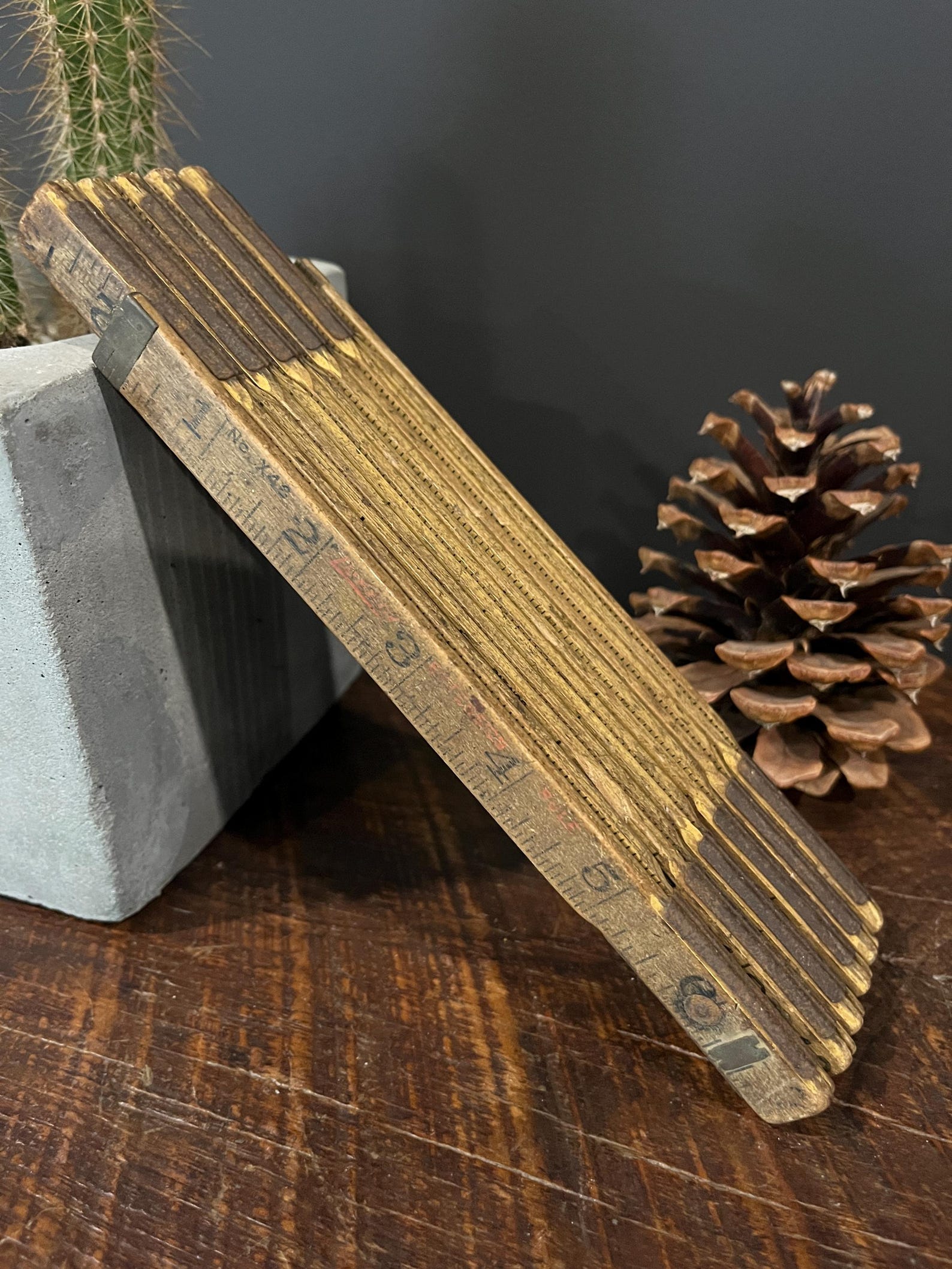 Antique Lufkin Folding Ruler No. X48, Vintage Measuring Tool - Etsy