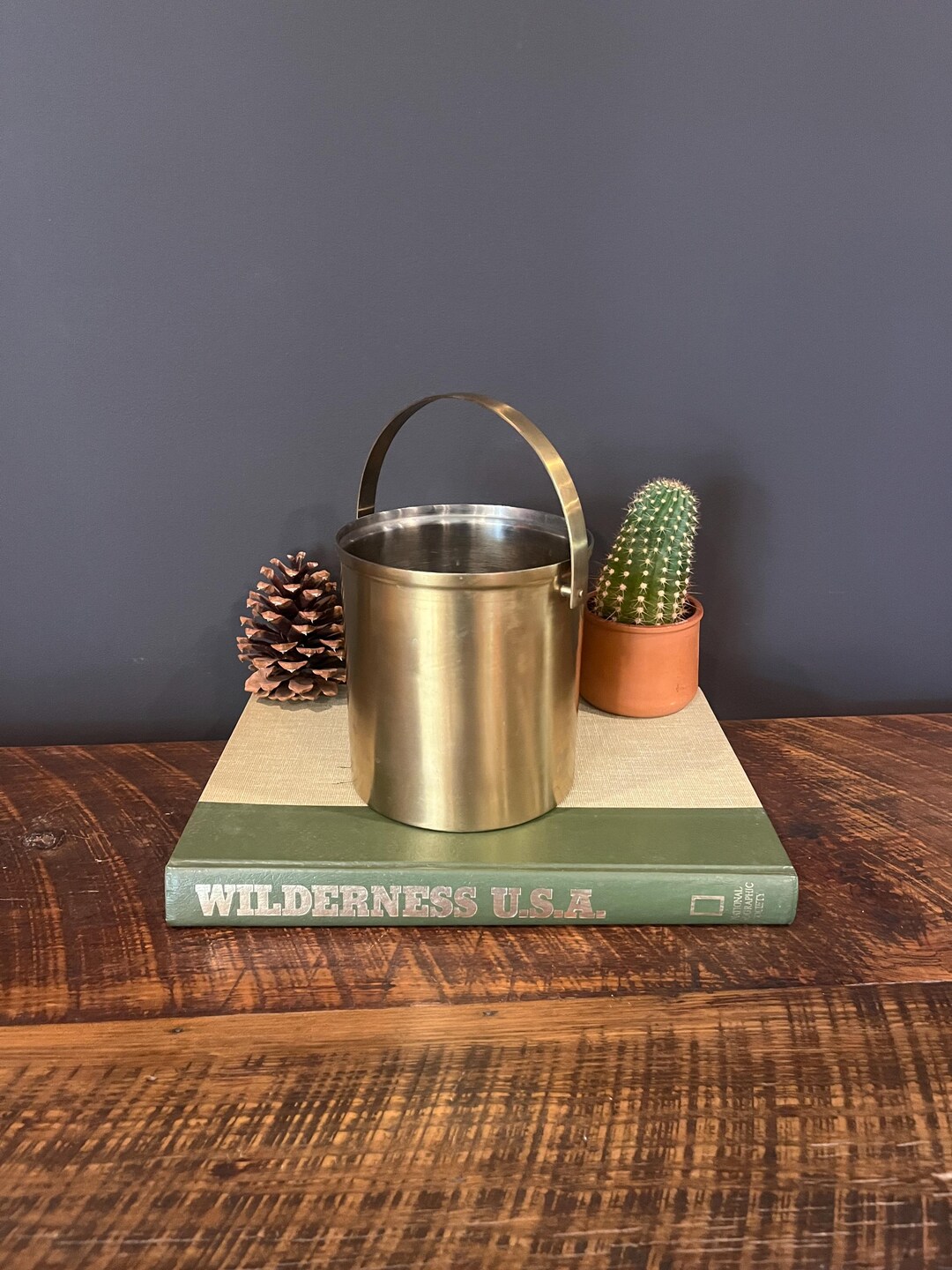 Gold Metal Bar Bucket for Ice or Champagne - Etsy