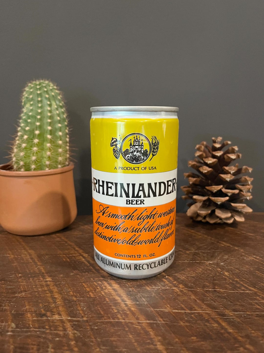 Vintage Rheinlander Beer Can W/ Unopened Top - Etsy