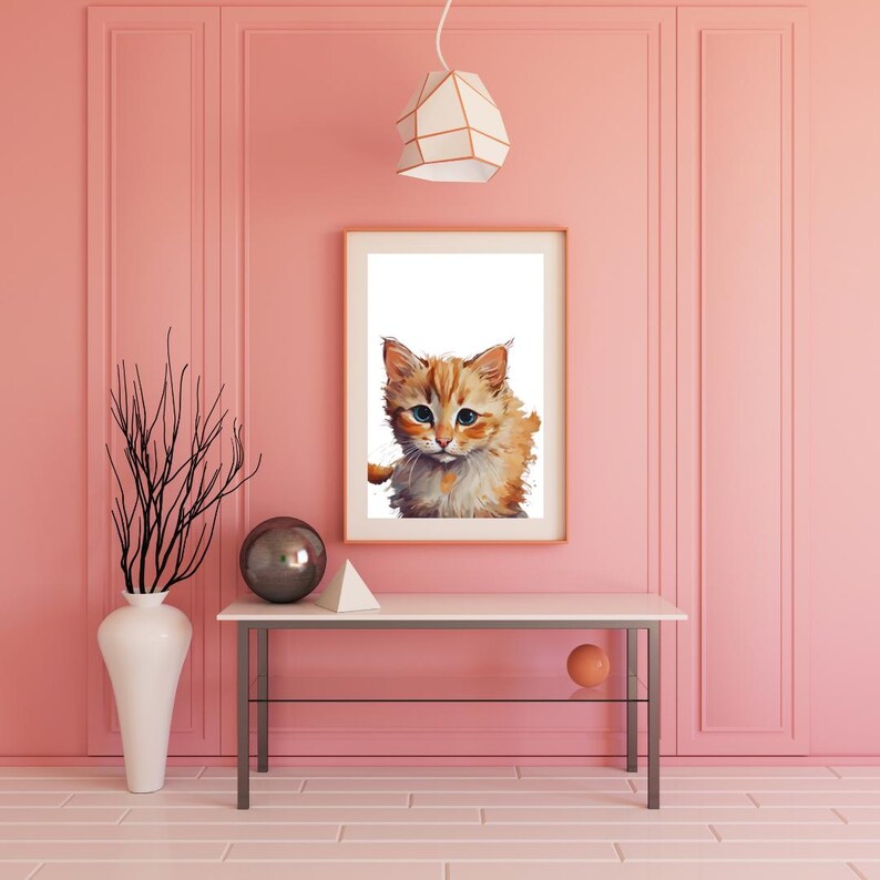 Cute HD Cat Digital Download High-quality Printable Cat Art Adorable Cat Image for Instant ...