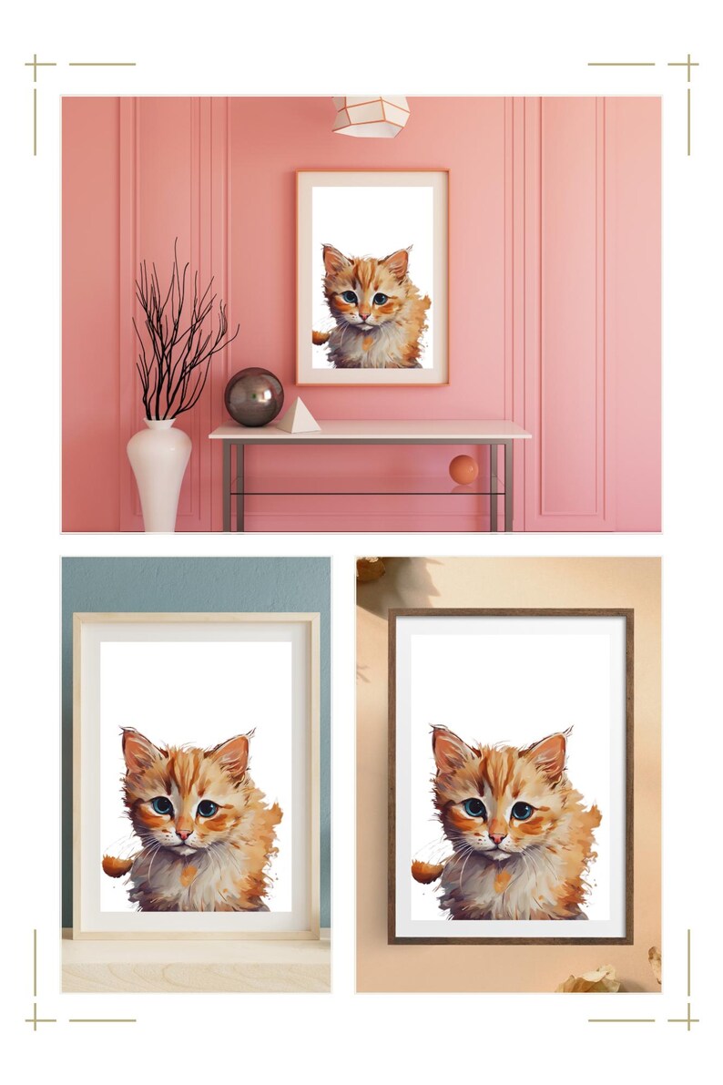 Cute HD Cat Digital Download High-quality Printable Cat Art Adorable Cat Image for Instant ...