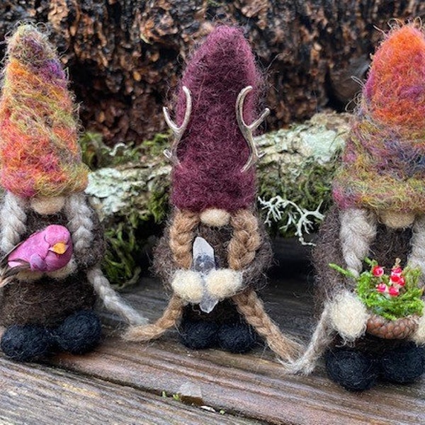 Needle Felted Gnomes - Etsy