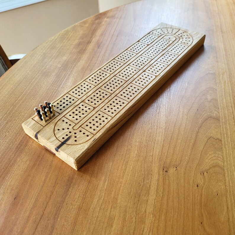 Oak Cribbage Board - Etsy