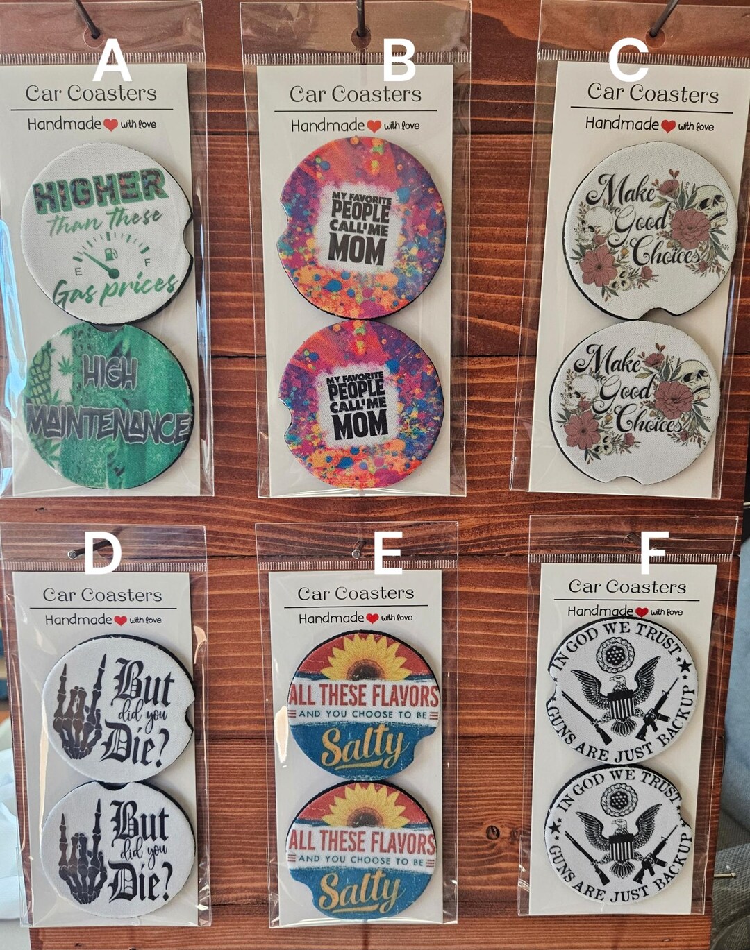 2pk. Sublimation Car Coasters - Assorted - Etsy