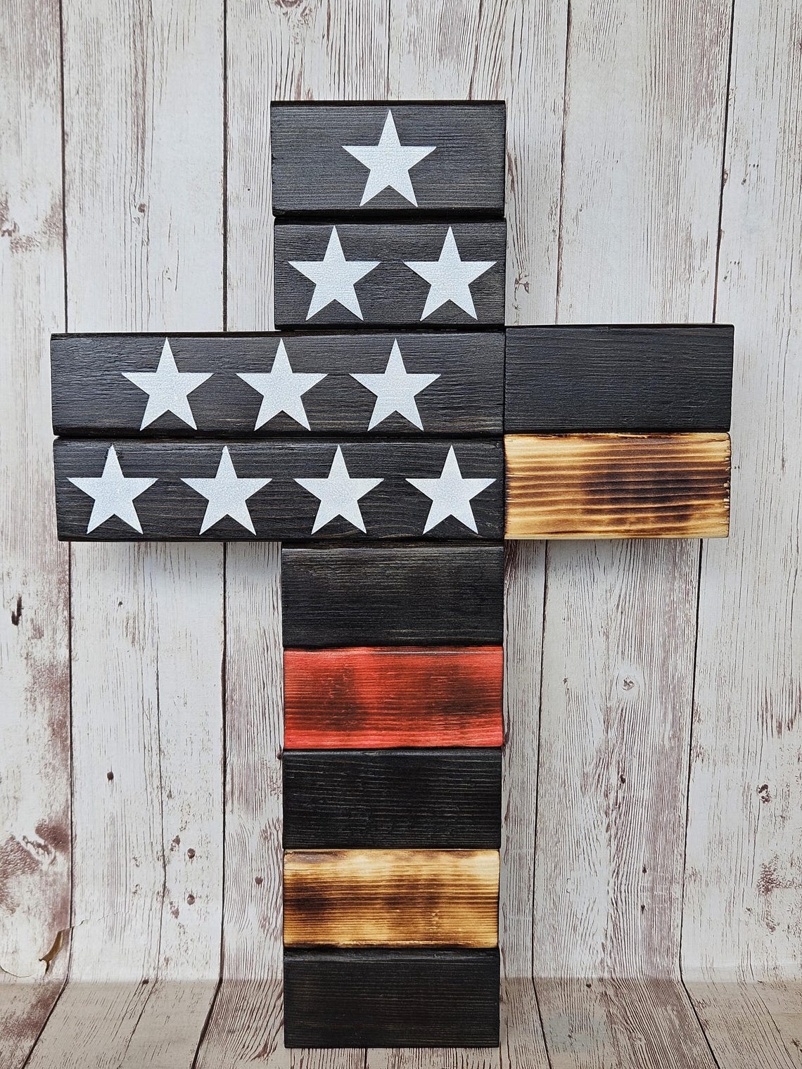 Wooden Patriotic Cross - Etsy