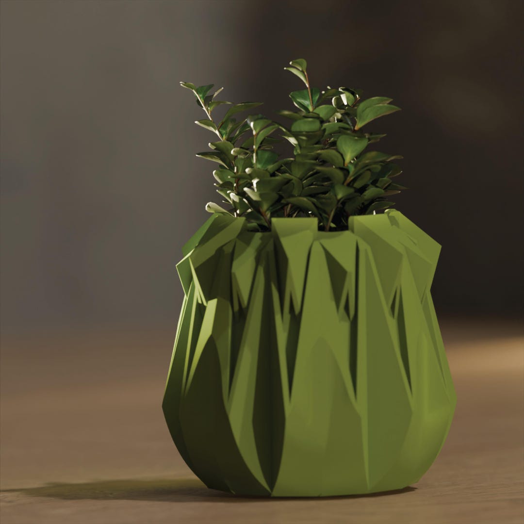 3D Printed Rococo Plant Pot: Modern Architectural Planter for IKEA ...
