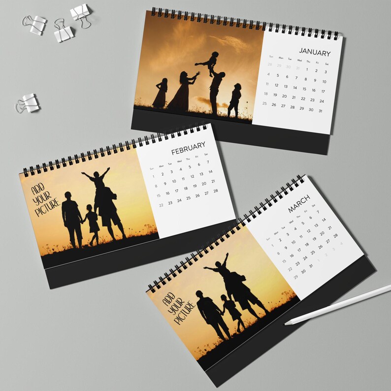 Personalized 2026 Calendar for Grandpa & Grandma – Custom Monthly Photo ...