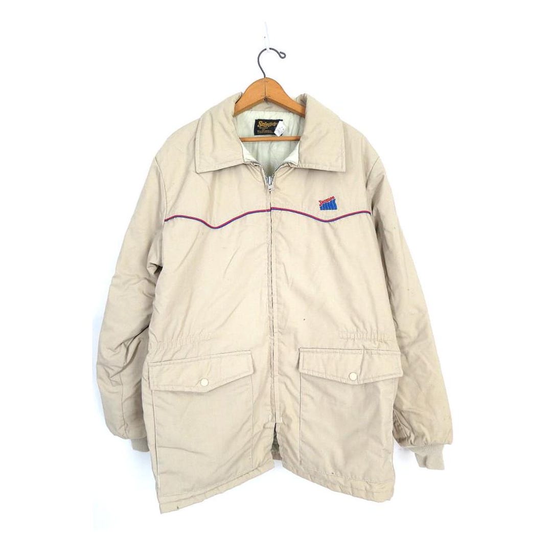 80s Khaki Farmer Chore Coat Vintage Jacques Seeds Swingster Coat Fall ...