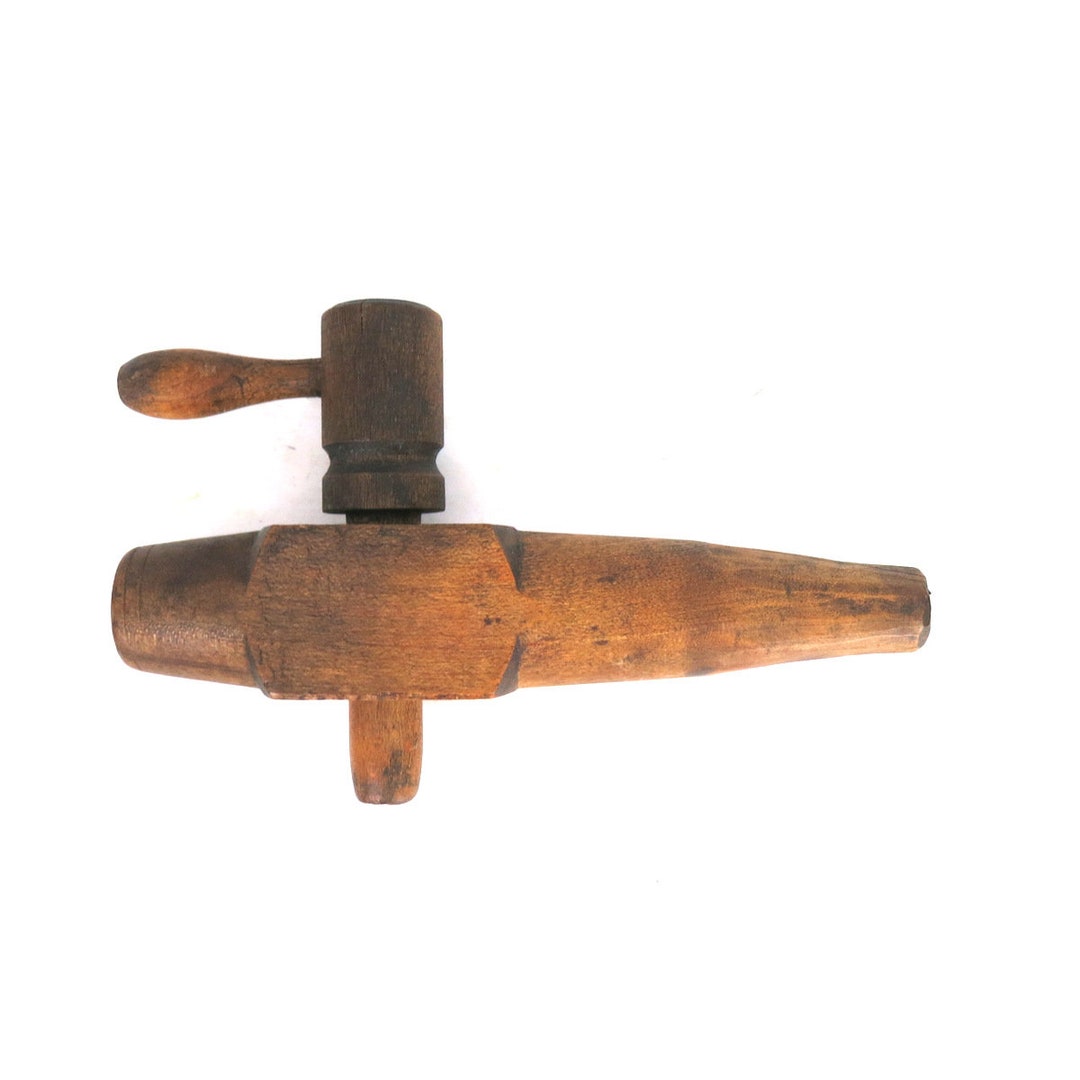 Antique Primitive Wooden Wine Cask Vintage Wood Bung / Spout / Tap Keg ...