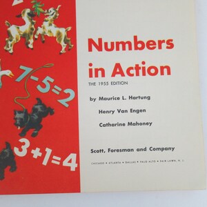 Vintage 1950's School Numbers in Action Book - Etsy