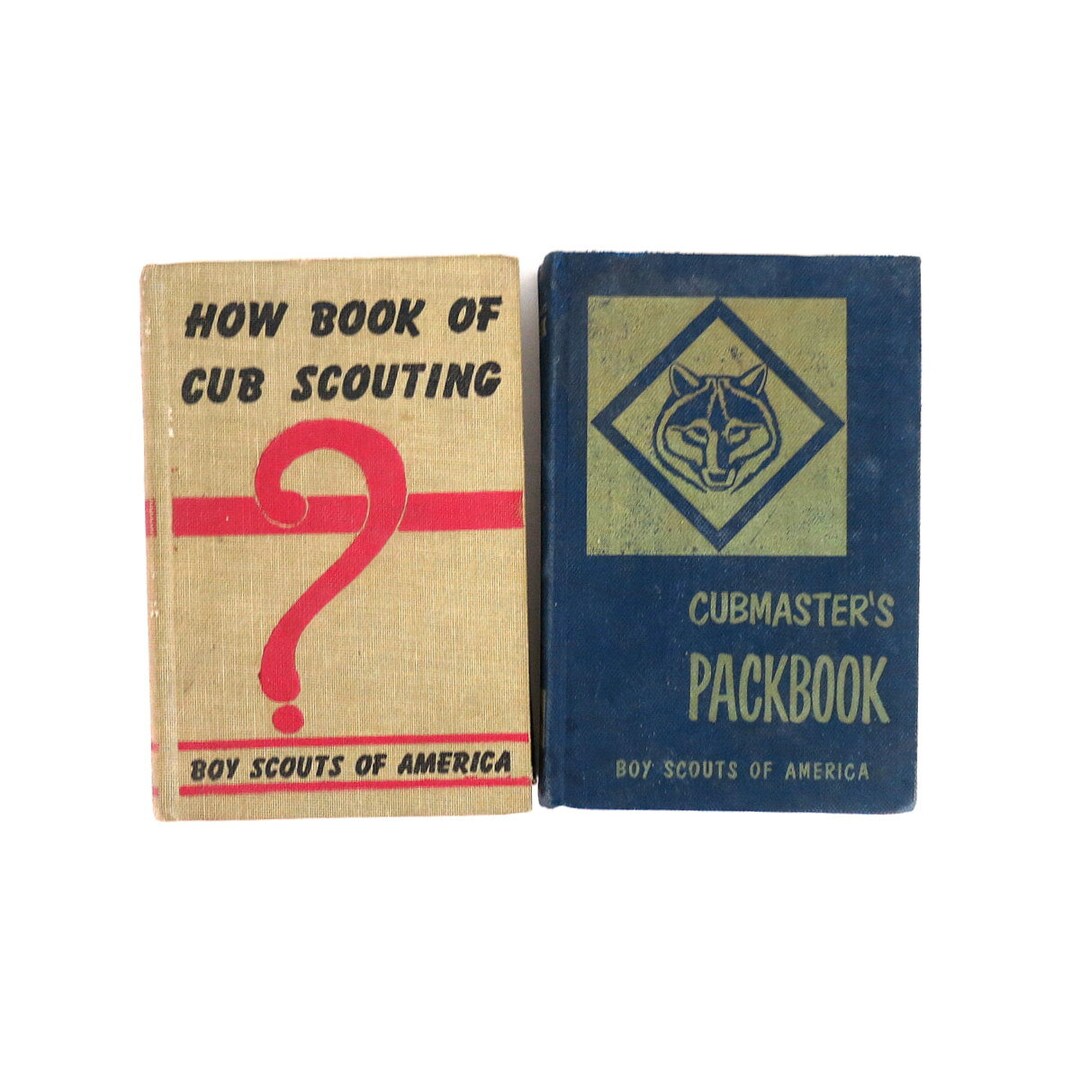 2 Vintage 1960s Cub Scouts Books | How Book of Cub Scouting & Cubmaster ...