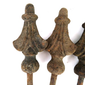 1 Cast Iron Fence Post Finial Ornamental Top | Antique Architectural ...