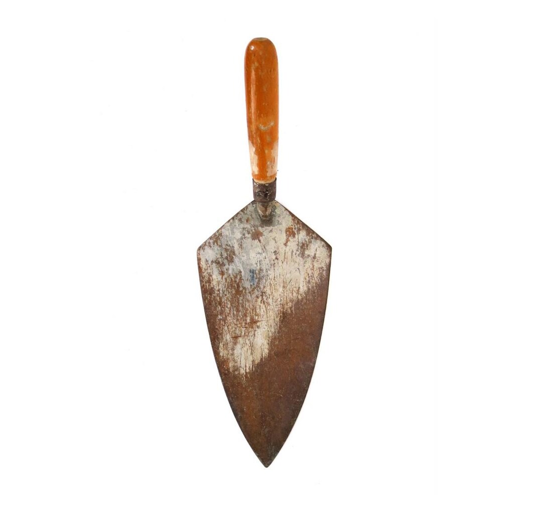 Vintage Large Brick Layers Trowel With Wood Handle Cement Mason Tool - Etsy
