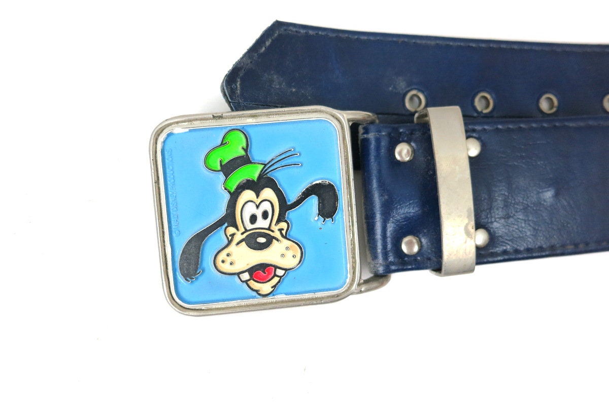 Vintage Goofy Belt Buckle & Belt Walt Disney Productions | Etsy