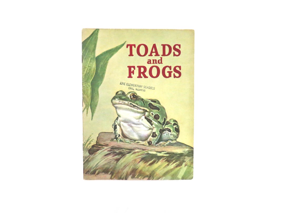 1957 Vintage Science Education Book for Children Toads and Frogs Kid's ...