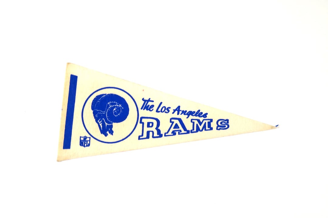 LA Rams Pennant Flag Vintage NFL Football Flag Small Los Angeles ...