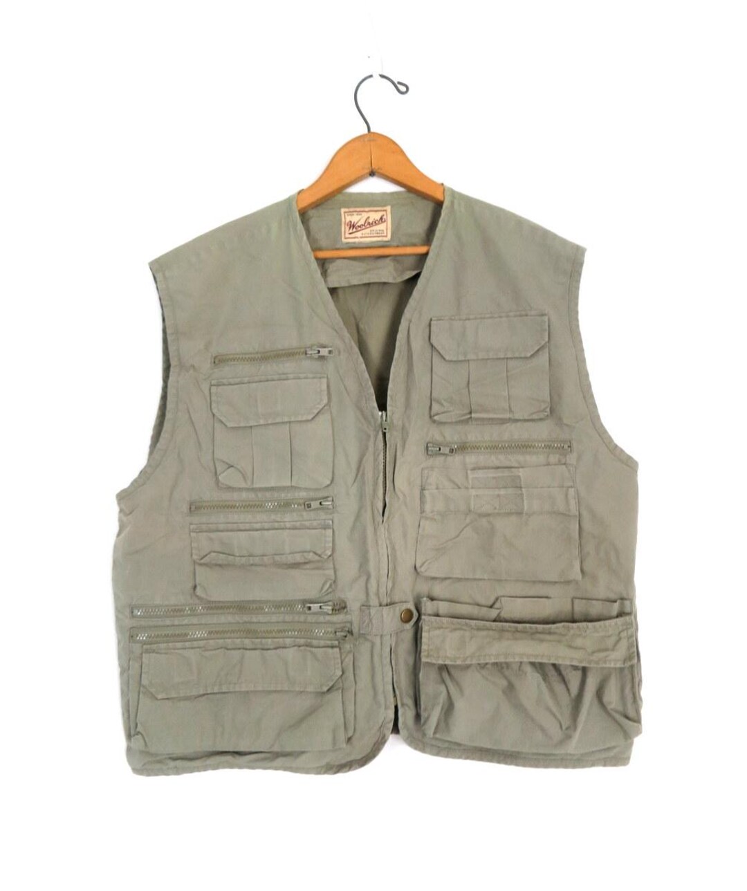Fishing Hunting Cargo Pocket Vest Outdoors Sleeveless Jacket Vintage ...