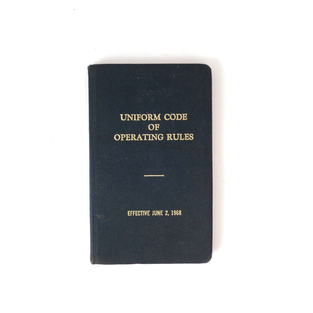 Vintage Uniform Code of Operating Rules 1968 Railroad Train Book - Etsy