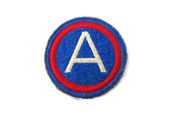 Vintage 3rd Army Letter A Circle Patch WWII Era Military Patch - Etsy