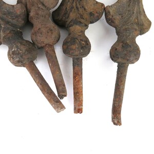 1 Cast Iron Fence Post Finial Ornamental Top | Antique Architectural ...