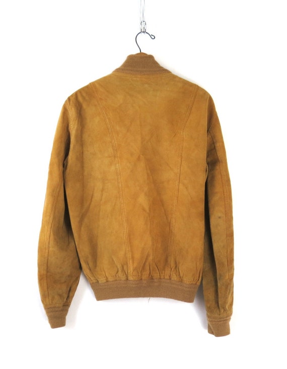 1970s Suede Leather Jacket Vintage 70s Fall Coat / Si… - Gem