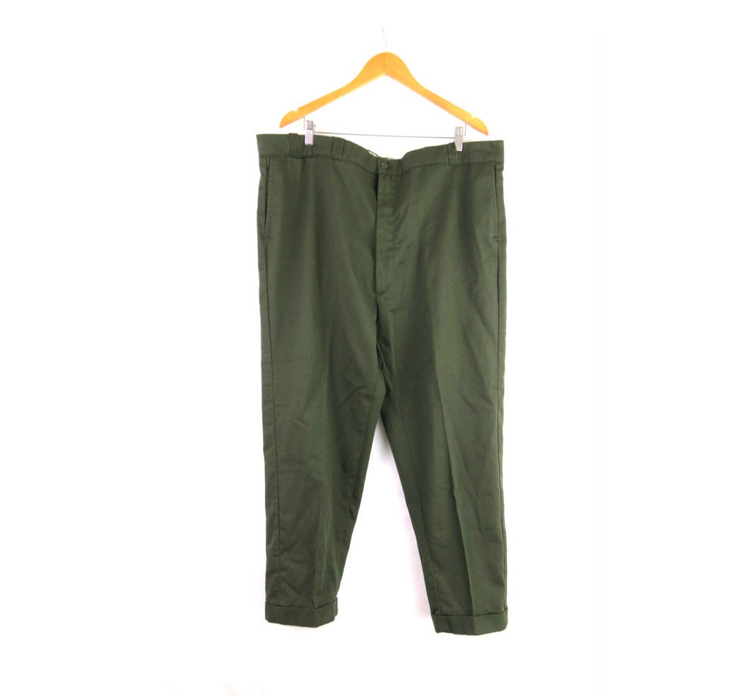 1970s True Vintage Army Green KEY IMPERIAL Work Pants | Plus Size ...