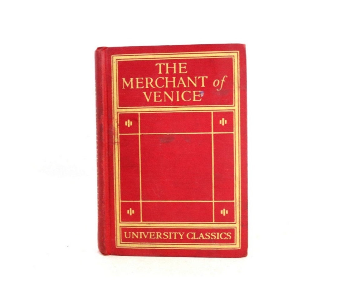 The Merchant of Venice Book Vintage 1920s Hardcover Book University ...