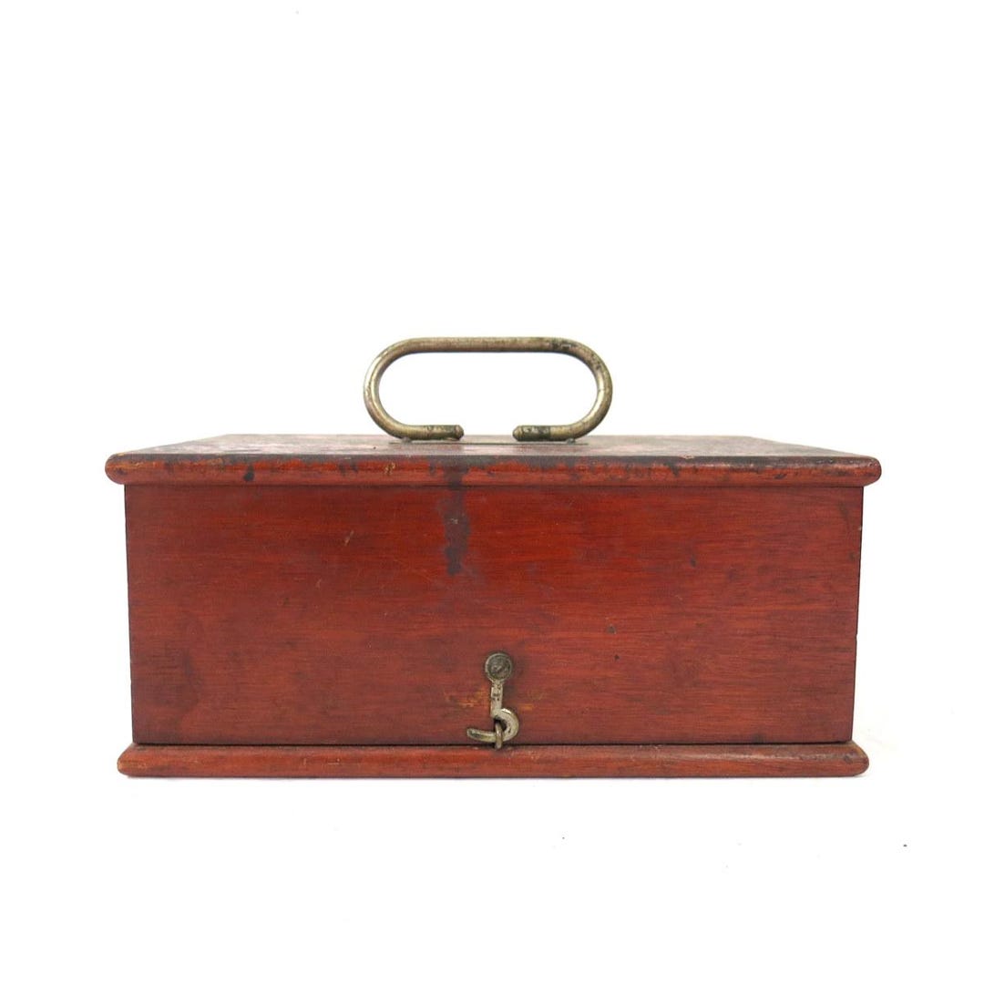 JH Bunnell No. 4 Home Medical Apparatus Oak Hinged Antique Box C. 1890 ...
