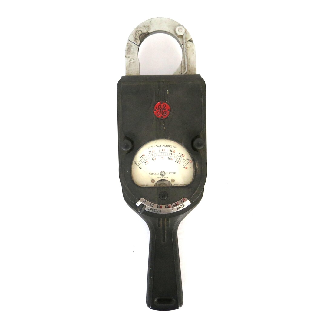 Vintage GE Volt Meter Industrial Gauge General Electric Voltage Meter ...