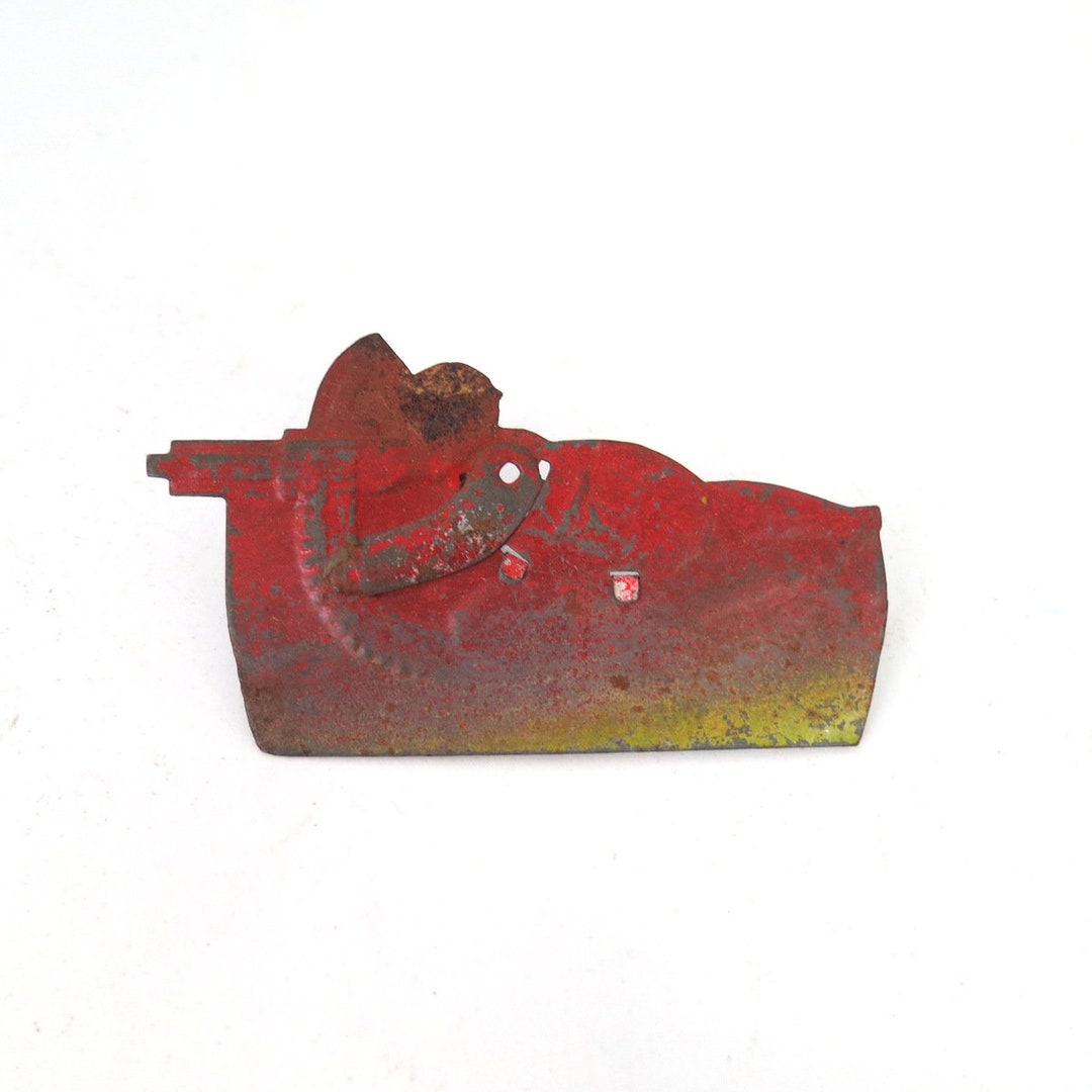 Vintage Army Man Machine Gun Clicker Red Tin Noise Maker Metal Toy - Etsy