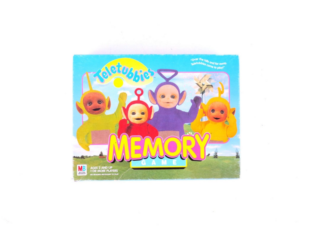 Vintage 1990s Teletubbies Memory Card Matching Game 1998 Milton Bradley ...