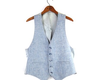 Brown Suit Vest 80s Vintage Button Down Vest Gender Neutral Vest Size ...