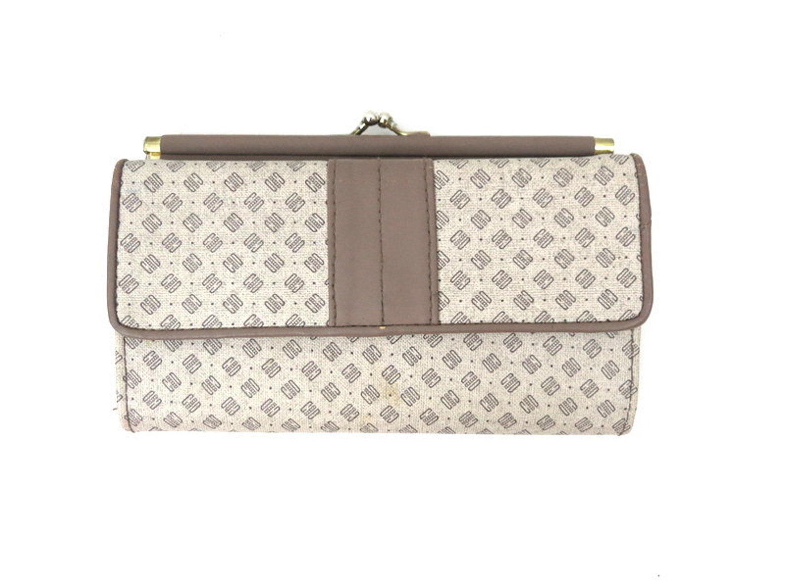 Preppy Wallet Minimal Pattern Billfold 90s Vintage Checkbook - Etsy