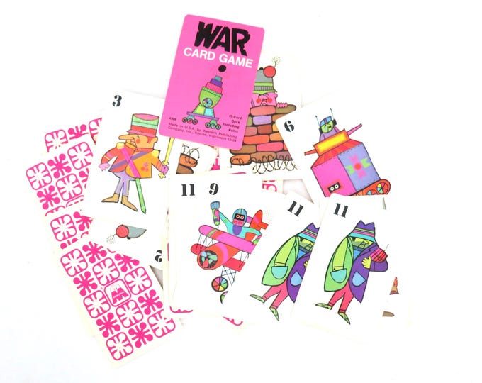 Vintage WAR Card Game | 1975 Western Publishing Children's Playing ...