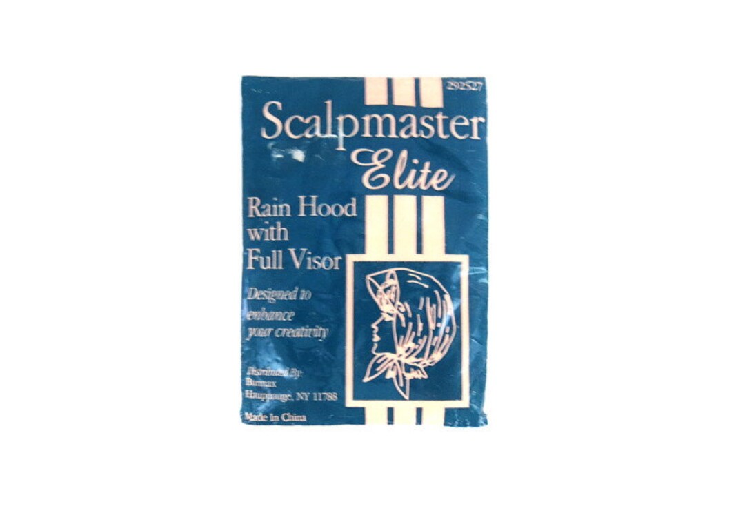 Vintage Rain Bonnet Plastic Scarf Hat Mid Century Rainy Day - Etsy