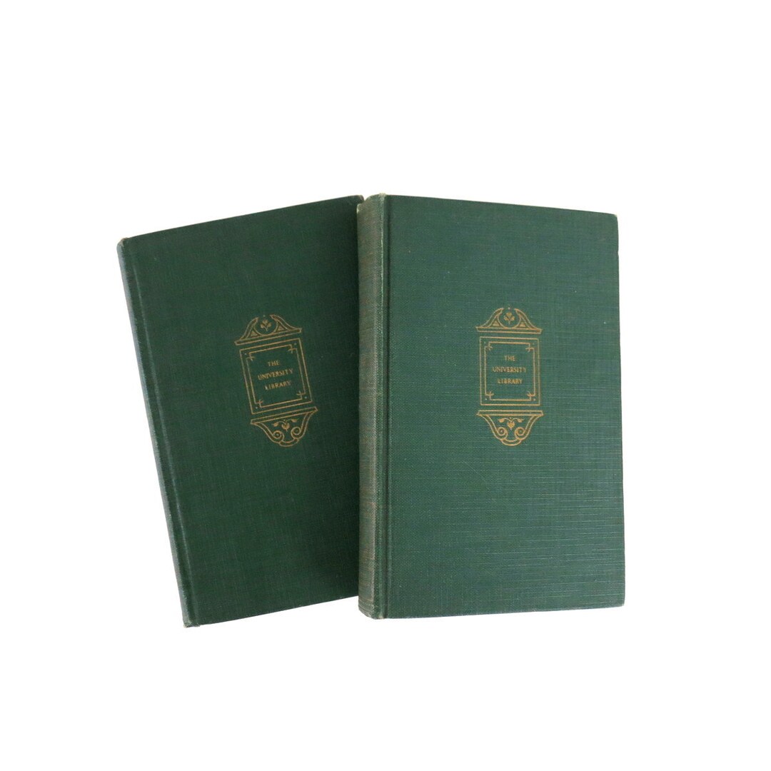 Vintage Classic Book Stack 2 1920's Hardcover Books Green Antique Book ...
