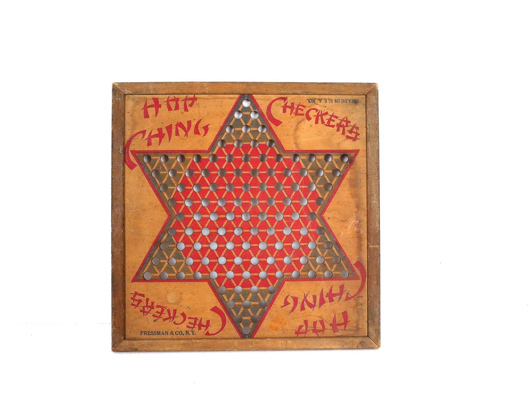 Vintage Hop Ching Game Board~ Graphic Art Piece Pressman Chinese ...
