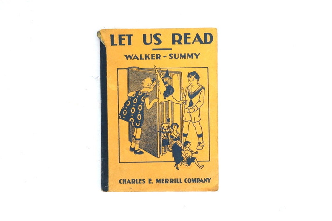 1920s Let Us Read by Walk Summy Vintage School Book Kid's Picture Book ...