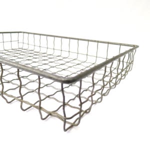 Vintage Wire Office Basket / Mail Organizer Storage Basket - Etsy