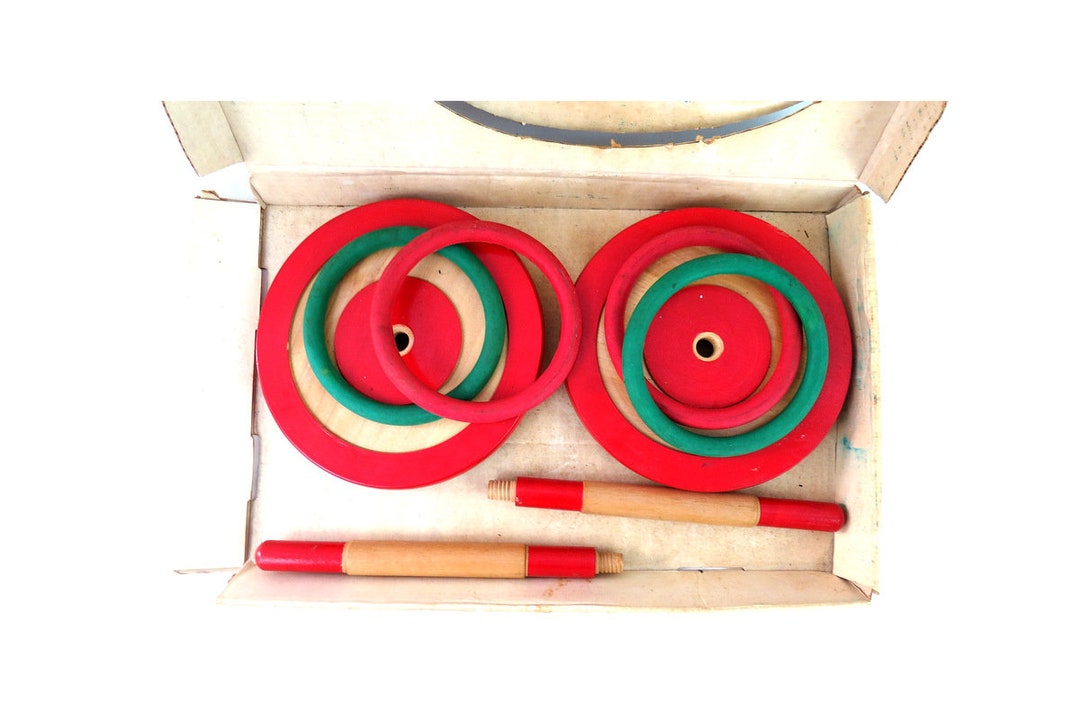 Vintage Sportcraft Official Quoit Set Ring Toss Outdoor Game - Etsy