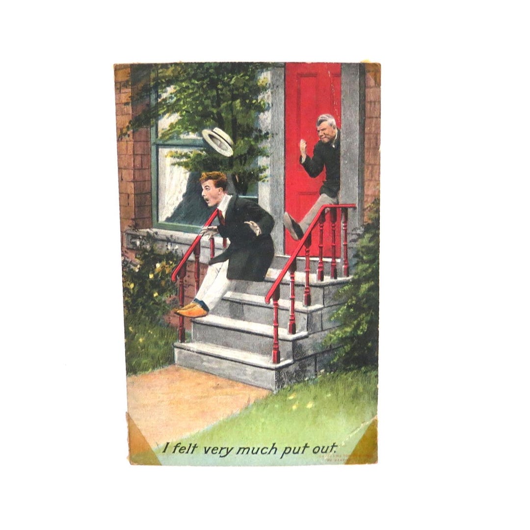 Vintage Victorian Humor Postcard I Felt Very Much Put Out Early 1900s ...