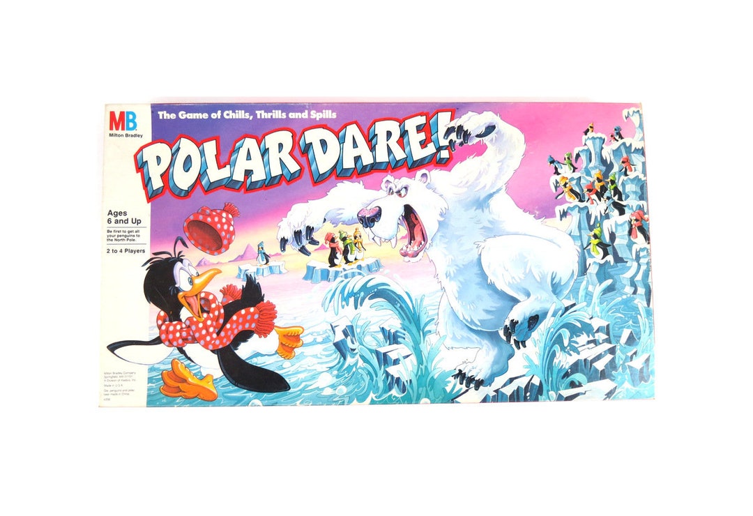 Vintage 1990s Polar Dare Game Milton Bradley Family Board Game - Etsy