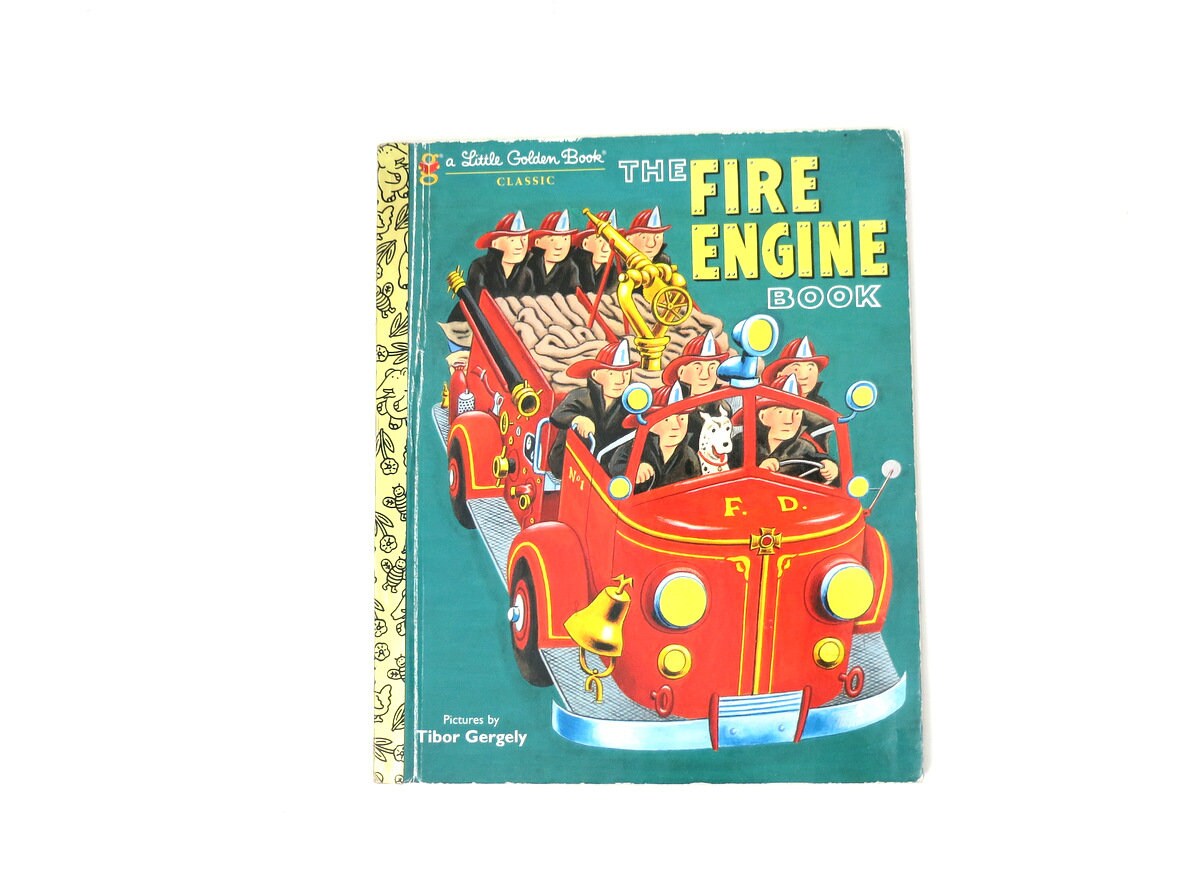 Vintage Children's Book The Fire Engine Book Little Golden | Etsy