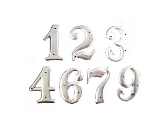 Vintage Small Aluminum Number 2 Salvaged Aluminum Address Number Old ...