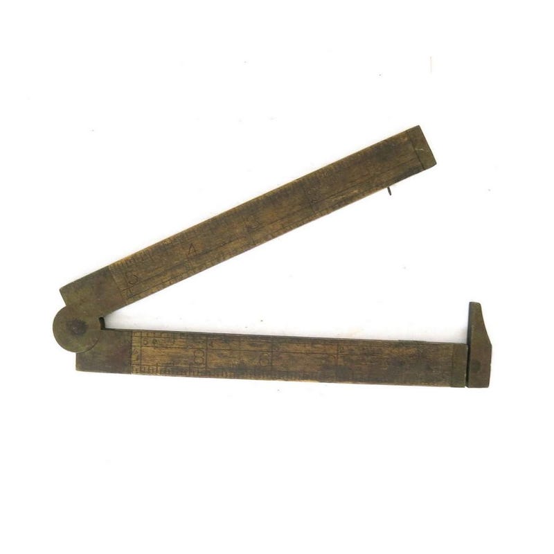 Vintage Wooden Ruler - Etsy