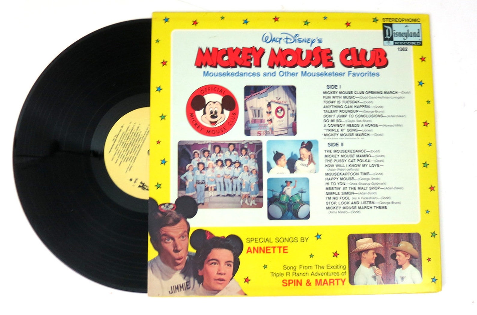 Vintage Mickey Mouse Club Record Mouseketeers Vinyl Record | Etsy