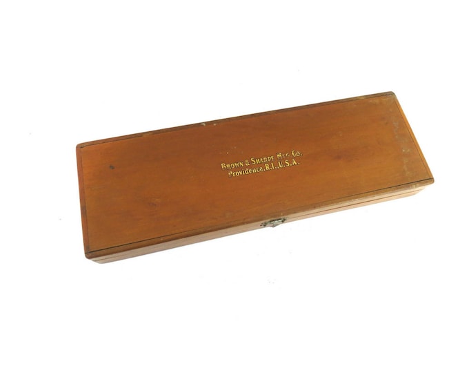 Brown & Sharpe Mfg Co. Wooden Box Vintage Providence Rhode Island Wood Box Storage Home Decor - Etsy